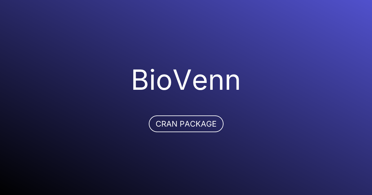 BioVenn: Create Area-Proportional Venn Diagrams from Biological Lists ...