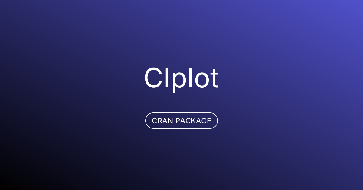 CIplot: Functions to Plot Confidence Interval | CRAN/E