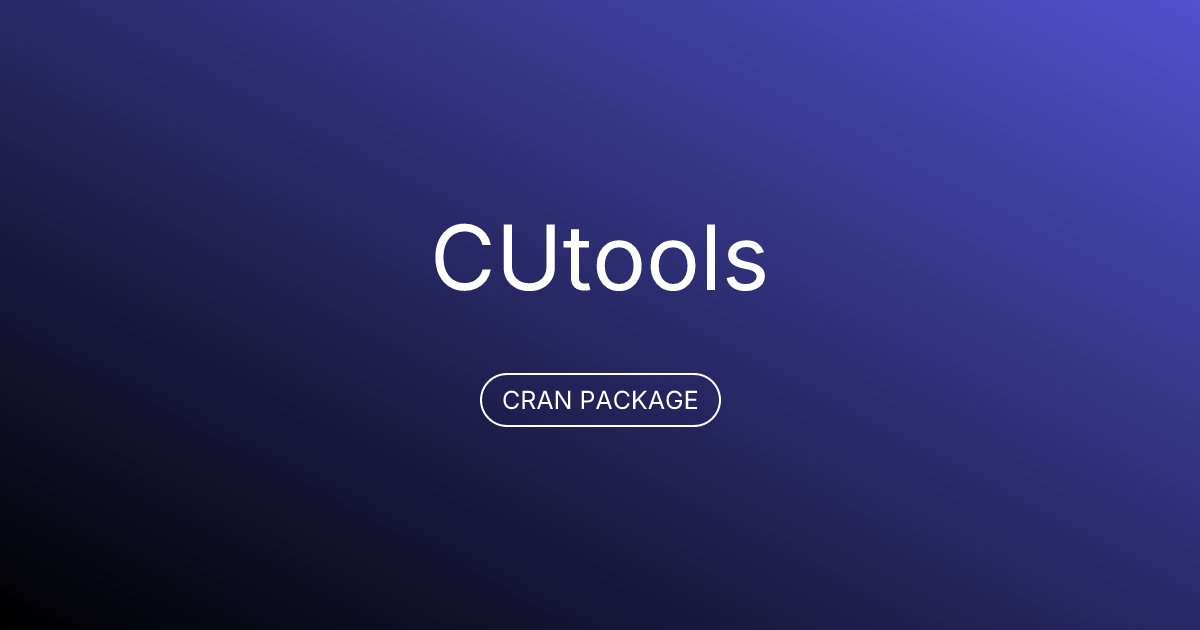 CUtools: Clinical Utility Tools to Analyze a Predictive Model | CRAN/E