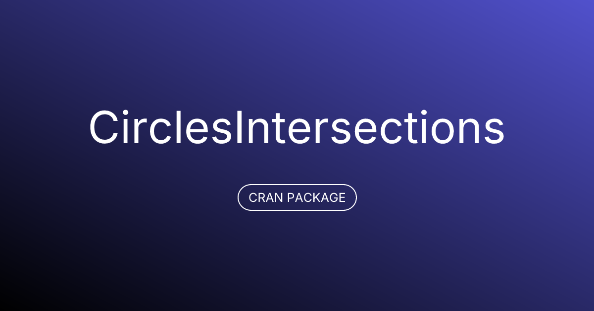 Circlesintersections Algorithm For Computation Of The Intersection 