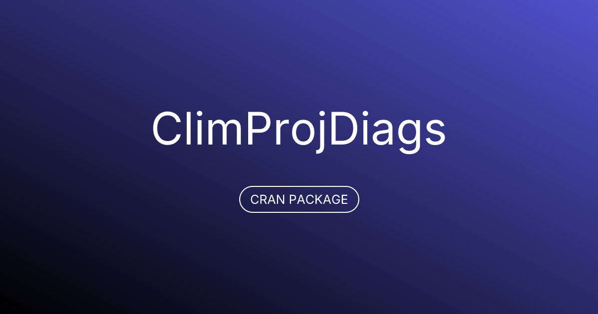 ClimProjDiags: Set of Tools to Compute Various Climate Indices | CRAN/E