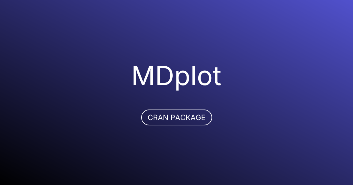 MDplot: Visualising Molecular Dynamics Analyses | CRAN/E