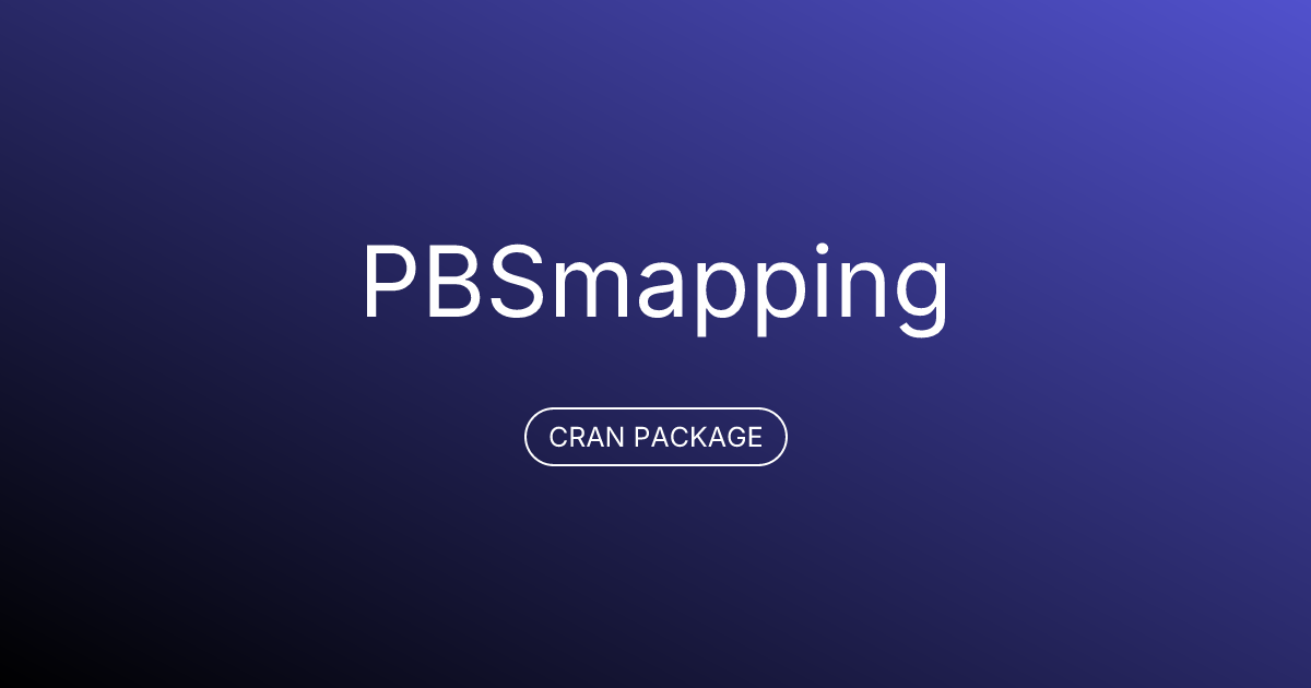 PBSmapping: Mapping Fisheries Data and Spatial Analysis Tools | CRAN/E