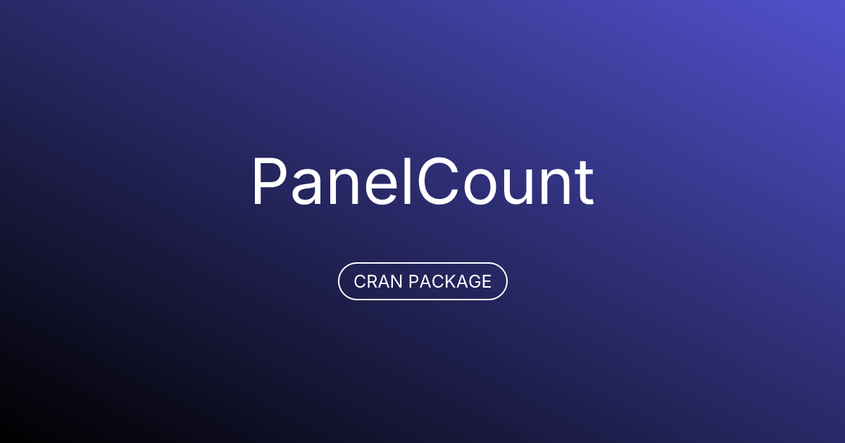 Panelcount Random Effects Andor Sample Selection Models For Panel