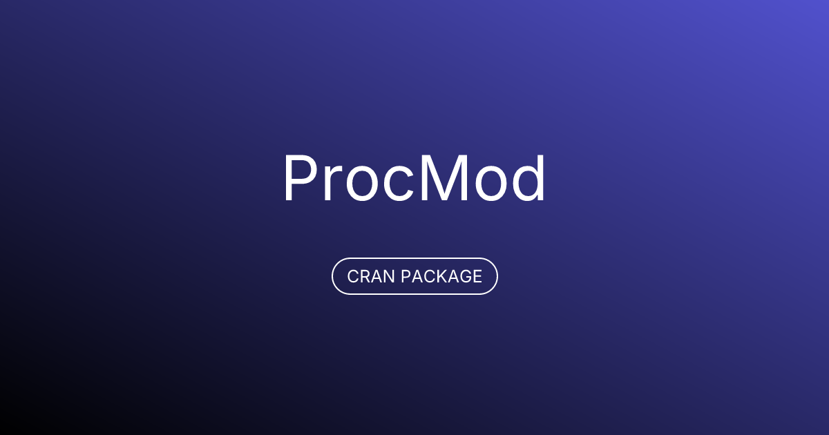 ProcMod: Informative Procrustean Matrix Correlation | CRAN/E
