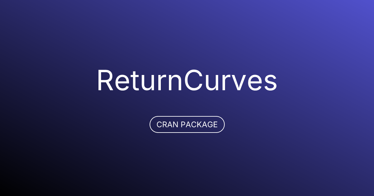 ReturnCurves: Estimation of Return Curves | CRAN/E
