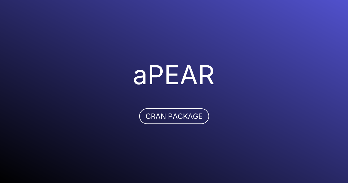 aPEAR: Advanced Pathway Enrichment Analysis Representation | CRAN/E