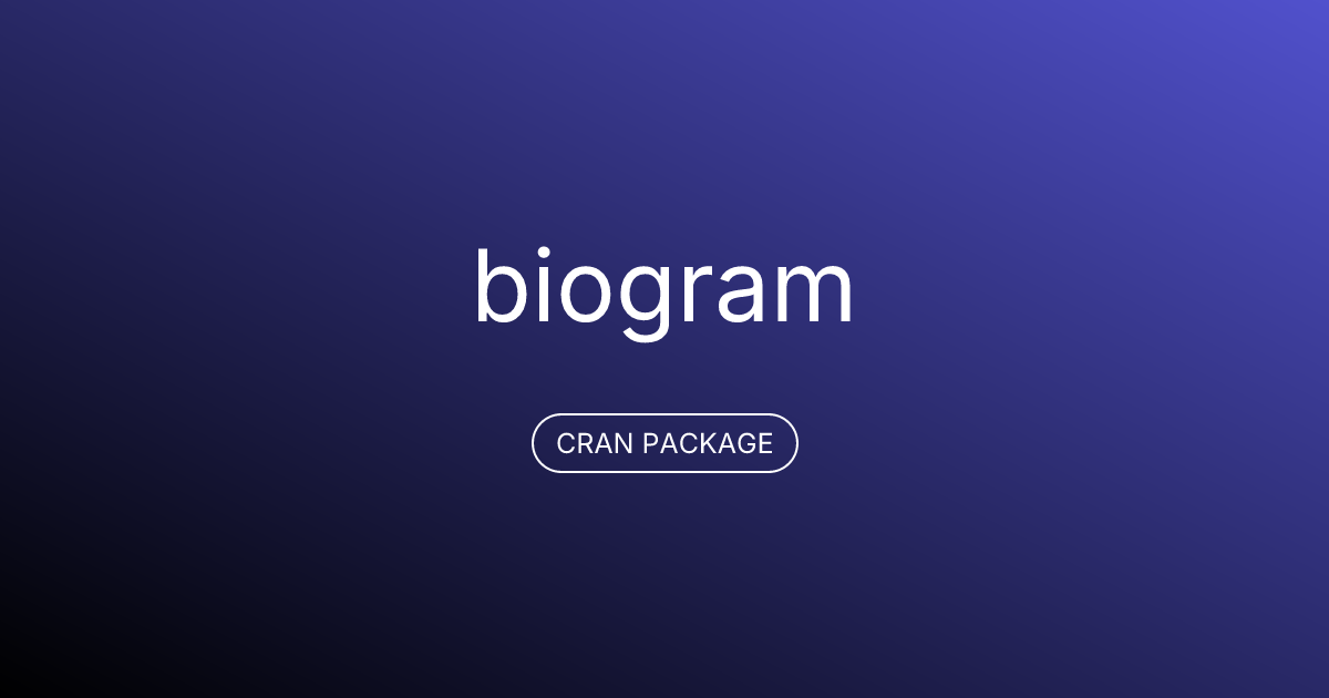 biogram: N-Gram Analysis of Biological Sequences | CRAN/E