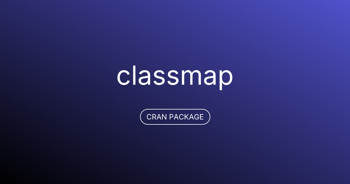 classmap: Visualizing Classification Results | CRAN/E
