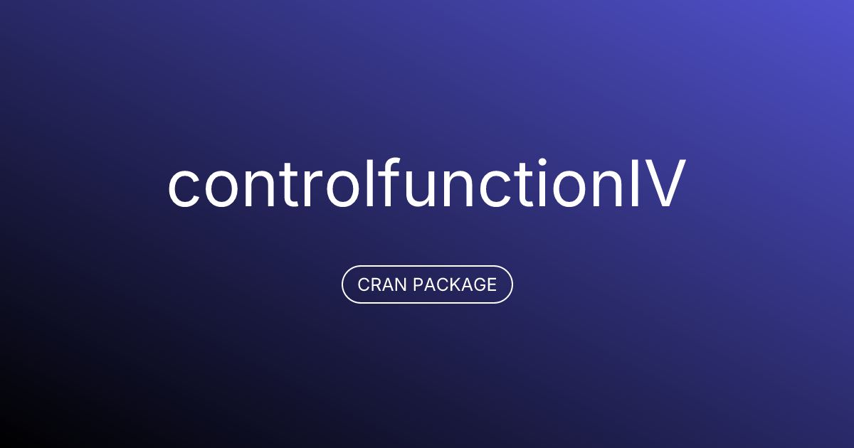 controlfunctionIV: Control Function Methods with Possibly Invalid ...