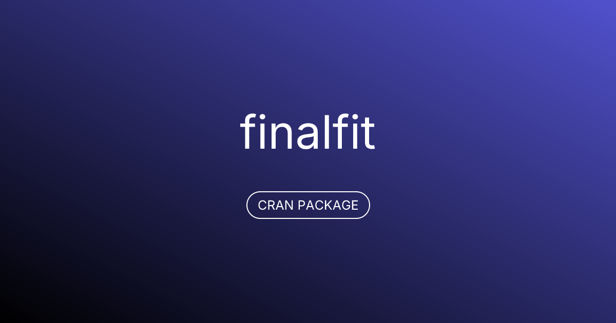 Finalfit Quickly Create Elegant Regression Results Tables And Plots When Modelling Crane