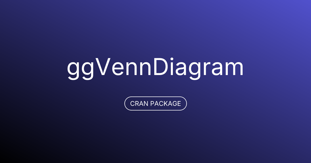 ggVennDiagram: A 'ggplot2' Implement of Venn Diagram | CRAN/E