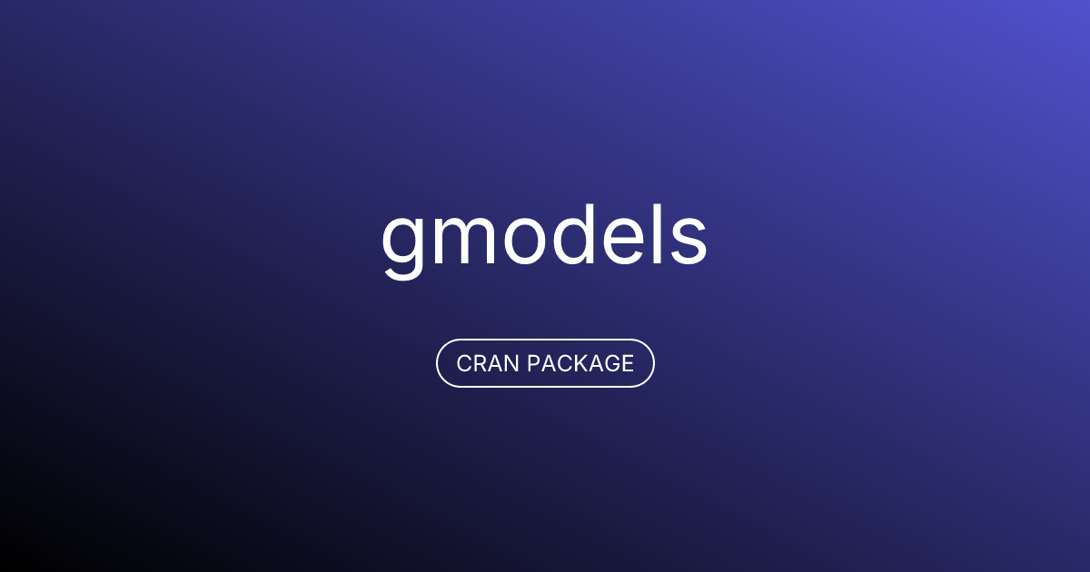 gmodels: Various R Programming Tools for Model Fitting | CRAN/E