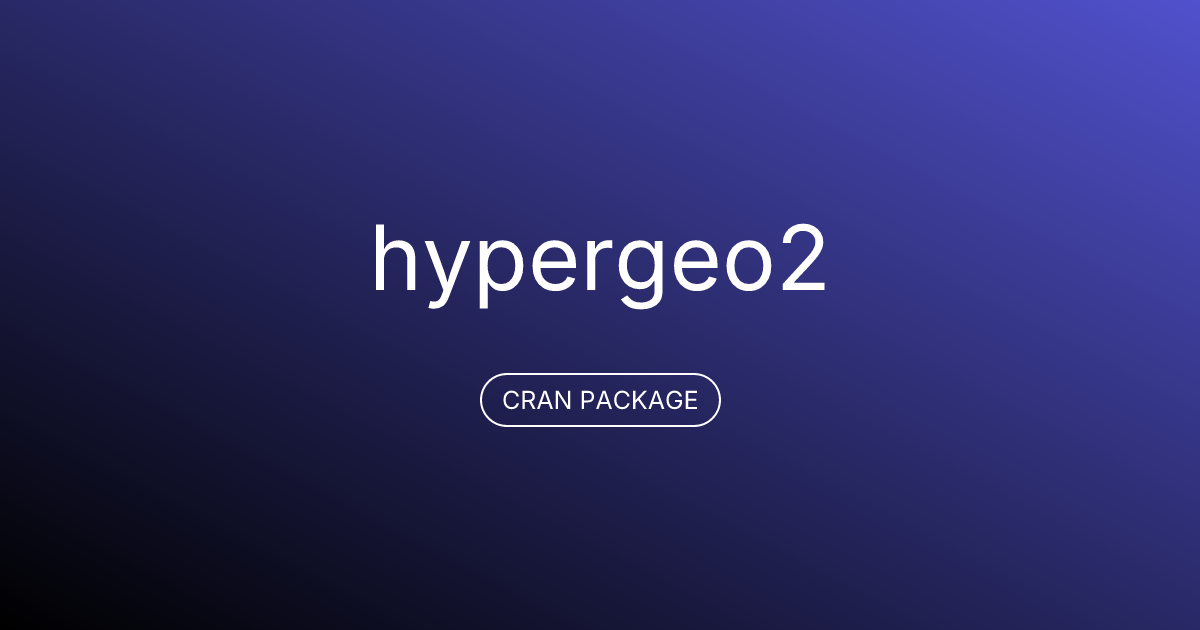 hypergeo2: Generalized Hypergeometric Function with Tunable High Precision | CRAN/E