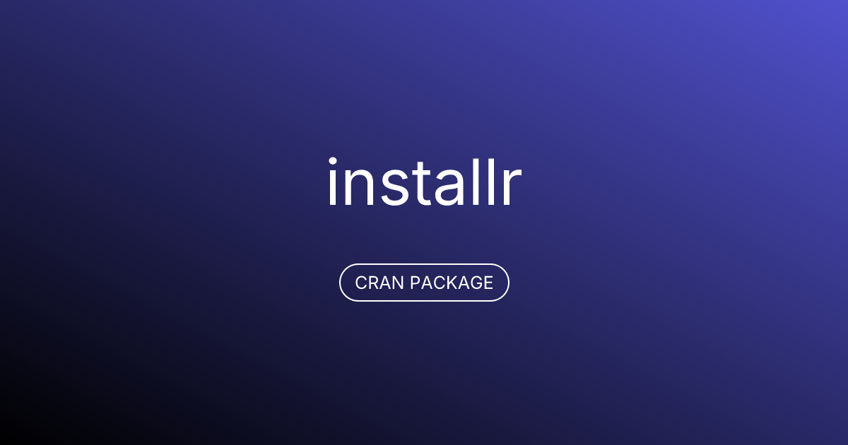 installr: Using R to Install Stuff on Windows OS (Such As: R, 'Rtools ...