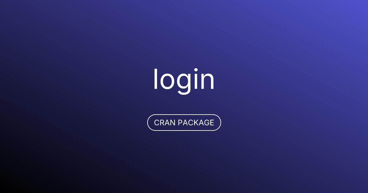 login: 'shiny' Login Module | CRAN/E