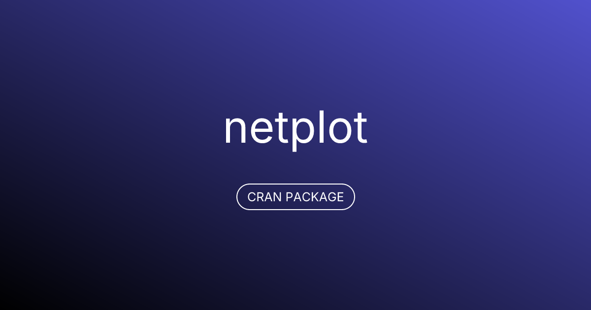 netplot: Beautiful Graph Drawing | CRAN/E