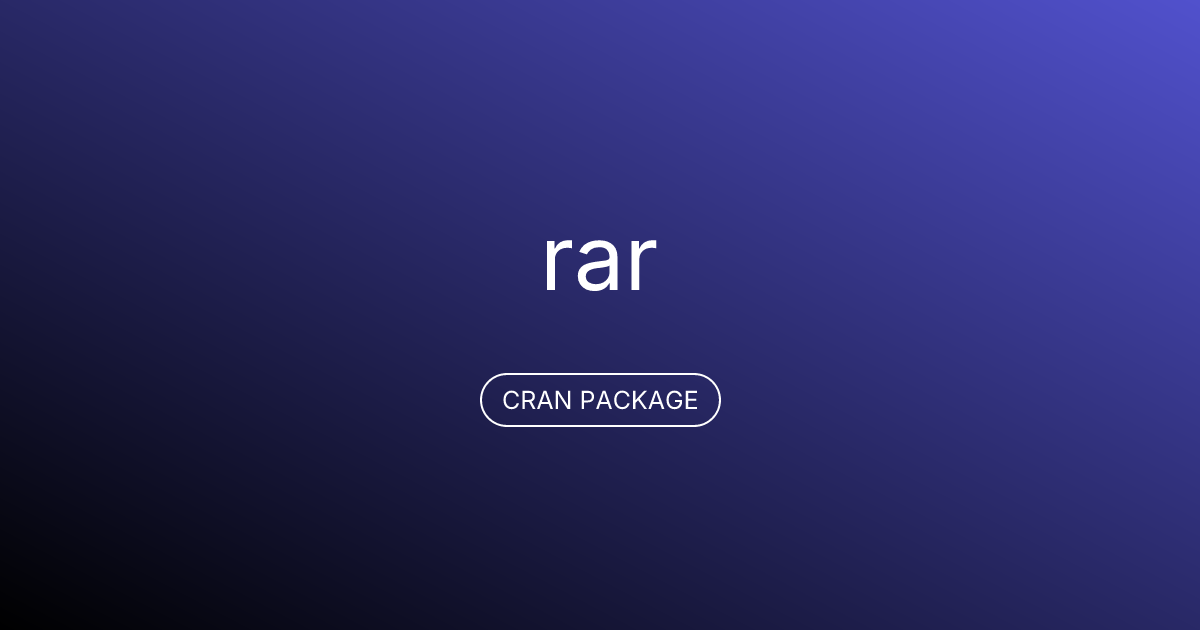 rar: Risk-Adjusted Regression | CRAN/E