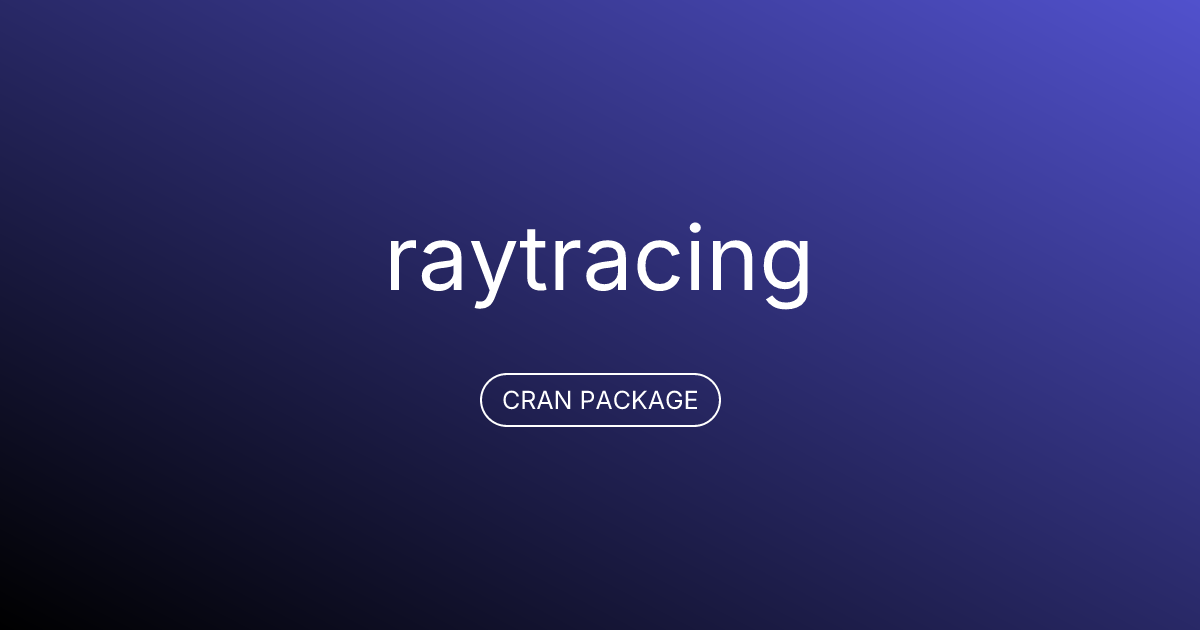 raytracing: Rossby Wave Ray Tracing | CRAN/E
