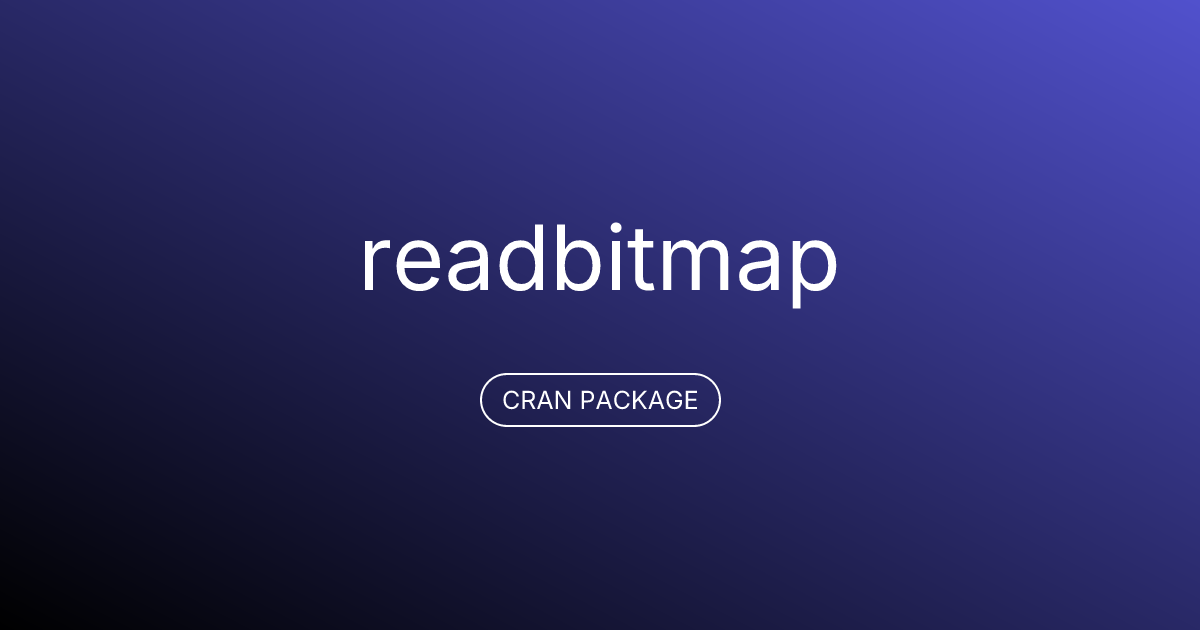 readbitmap: Simple Unified Interface to Read Bitmap Images (BMP,JPEG ...