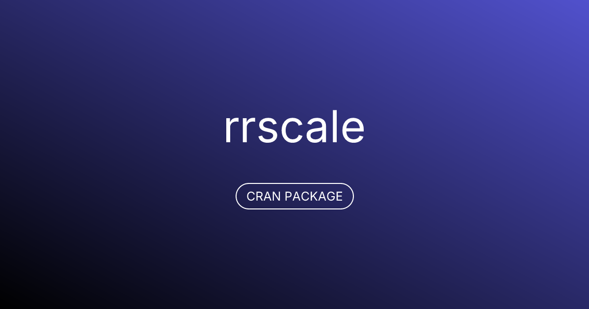 rrscale: Robust Re-Scaling to Better Recover Latent Effects in Data ...