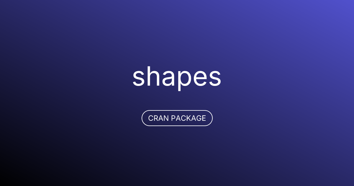 shapes: Statistical Shape Analysis | CRAN/E
