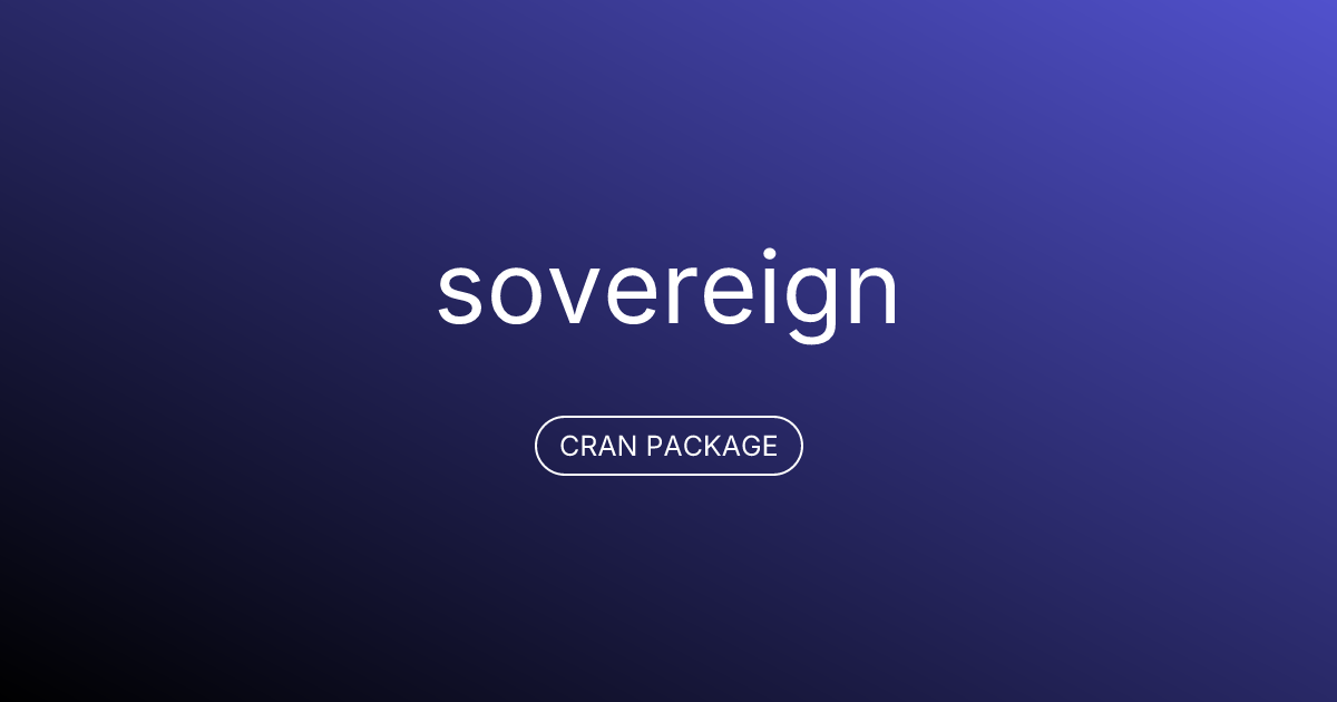 sovereign: State-Dependent Empirical Analysis | CRAN/E