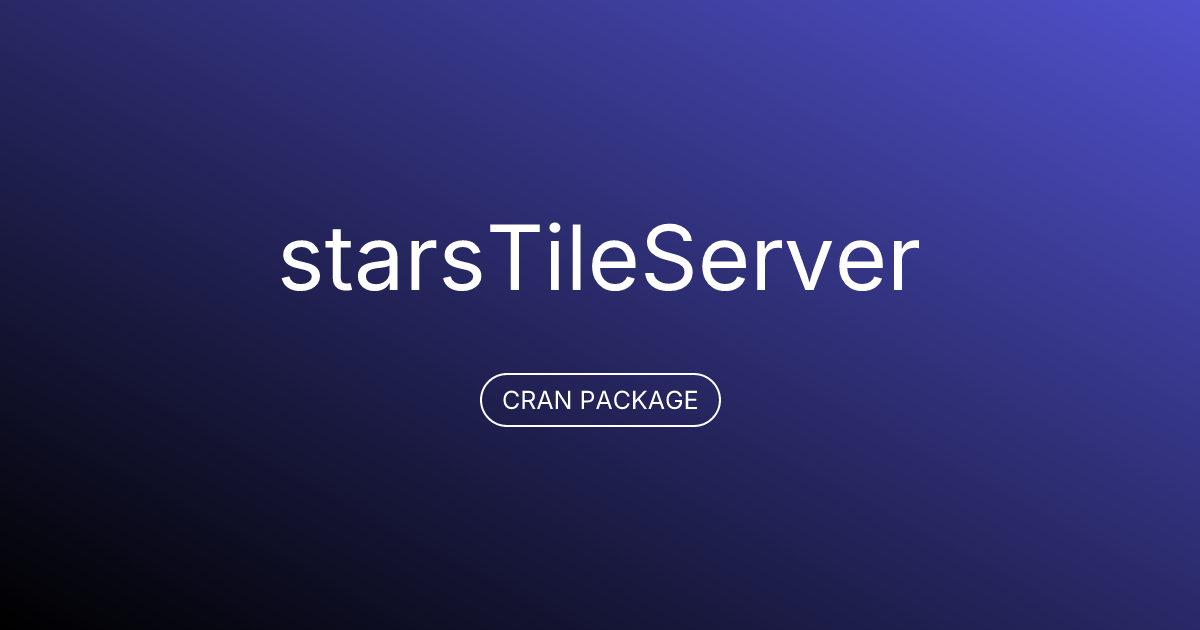 starsTileServer | CRAN/E