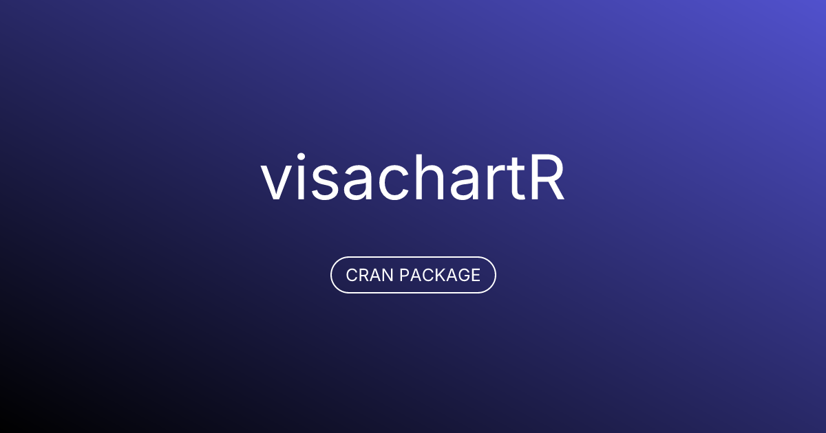 visachartR: Wrapper for 'Visa Chart Components' | CRAN/E